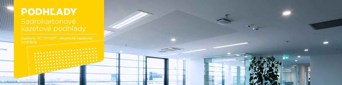 Gyptone - sadrokartónové kazetové podhľady s Activ'Air®